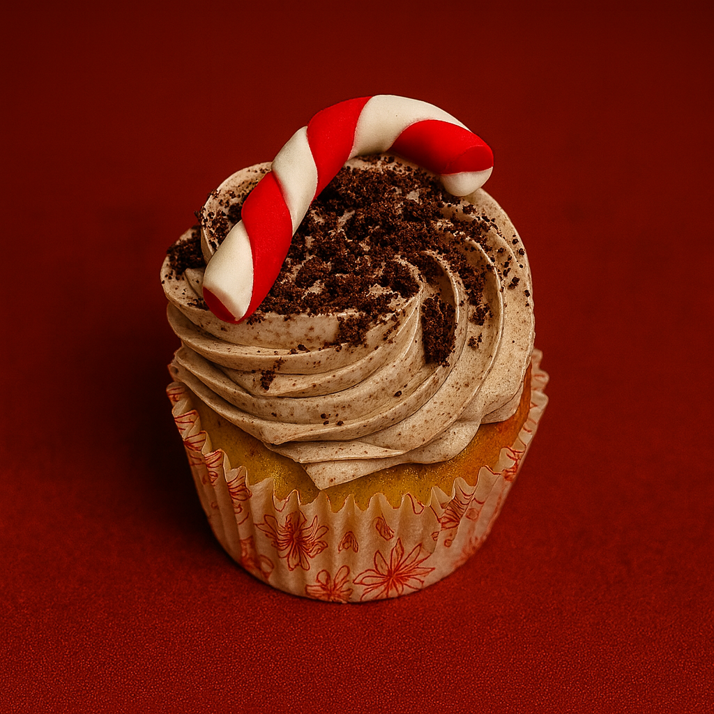 Christmas Cookie & Cream Cupcake – Defence Bakery